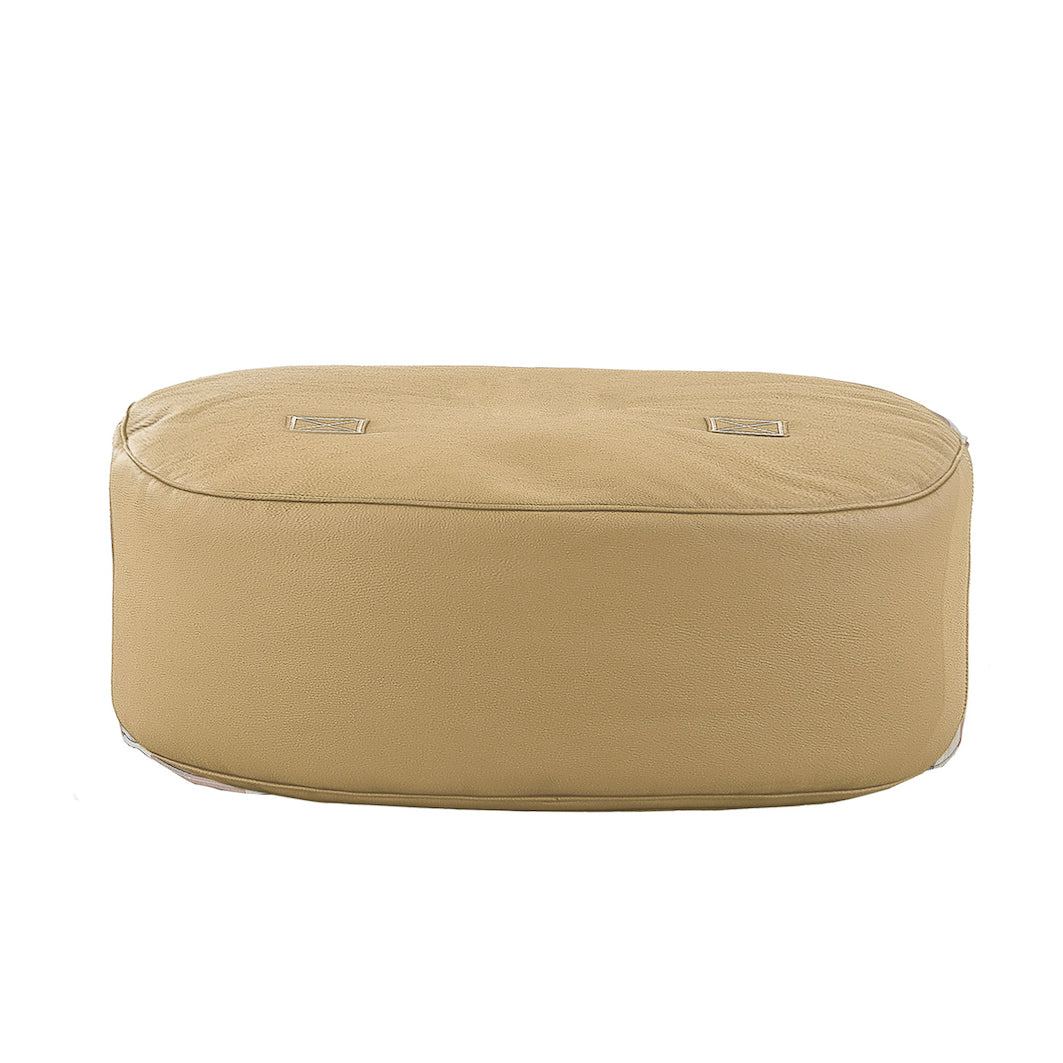 Oblong Pouf Leather | Indoor Lounge Pouf from TRIMM Copenhagen